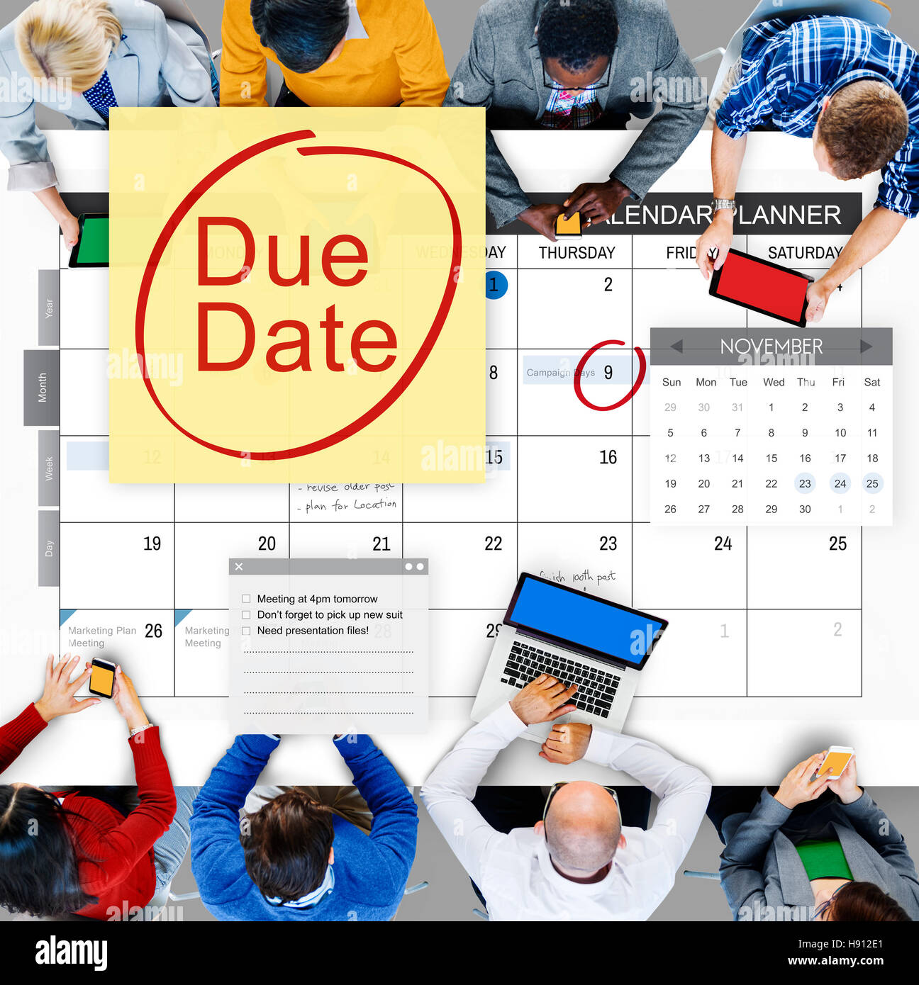 Due Date Deadline Payment Bill Important Notice Concept Stock Photo - Alamy