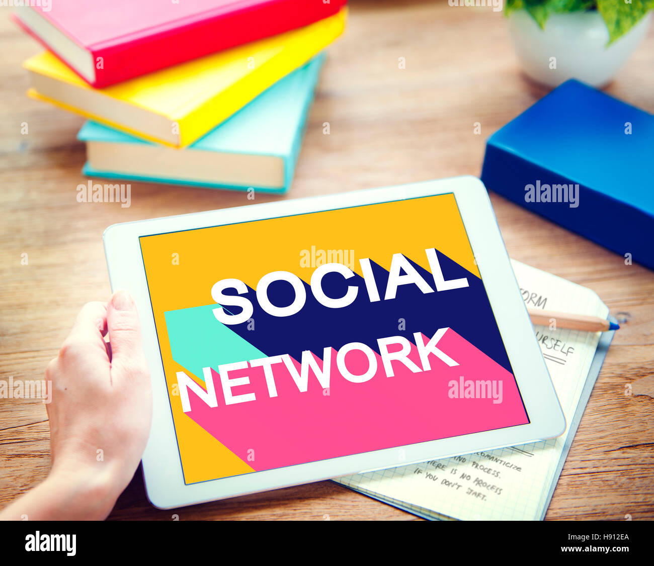 Social Media Network Community Connection Chat Concept Stock Photo - Alamy