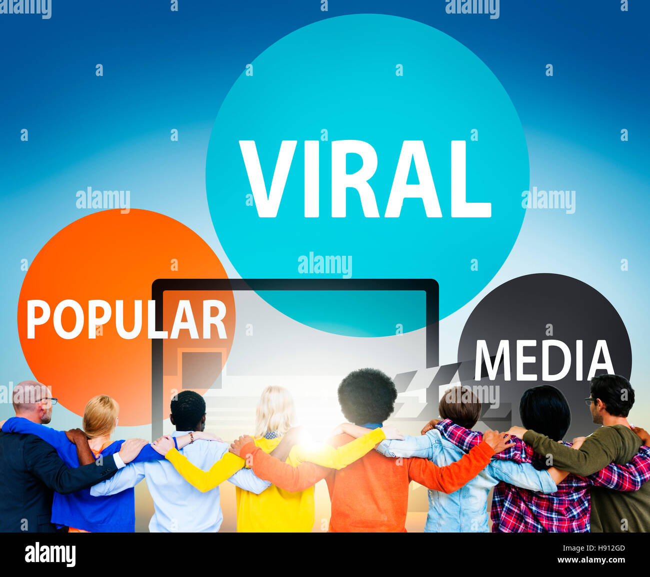 Viral Global Communications Internet Technology Concept Stock Photo - Alamy