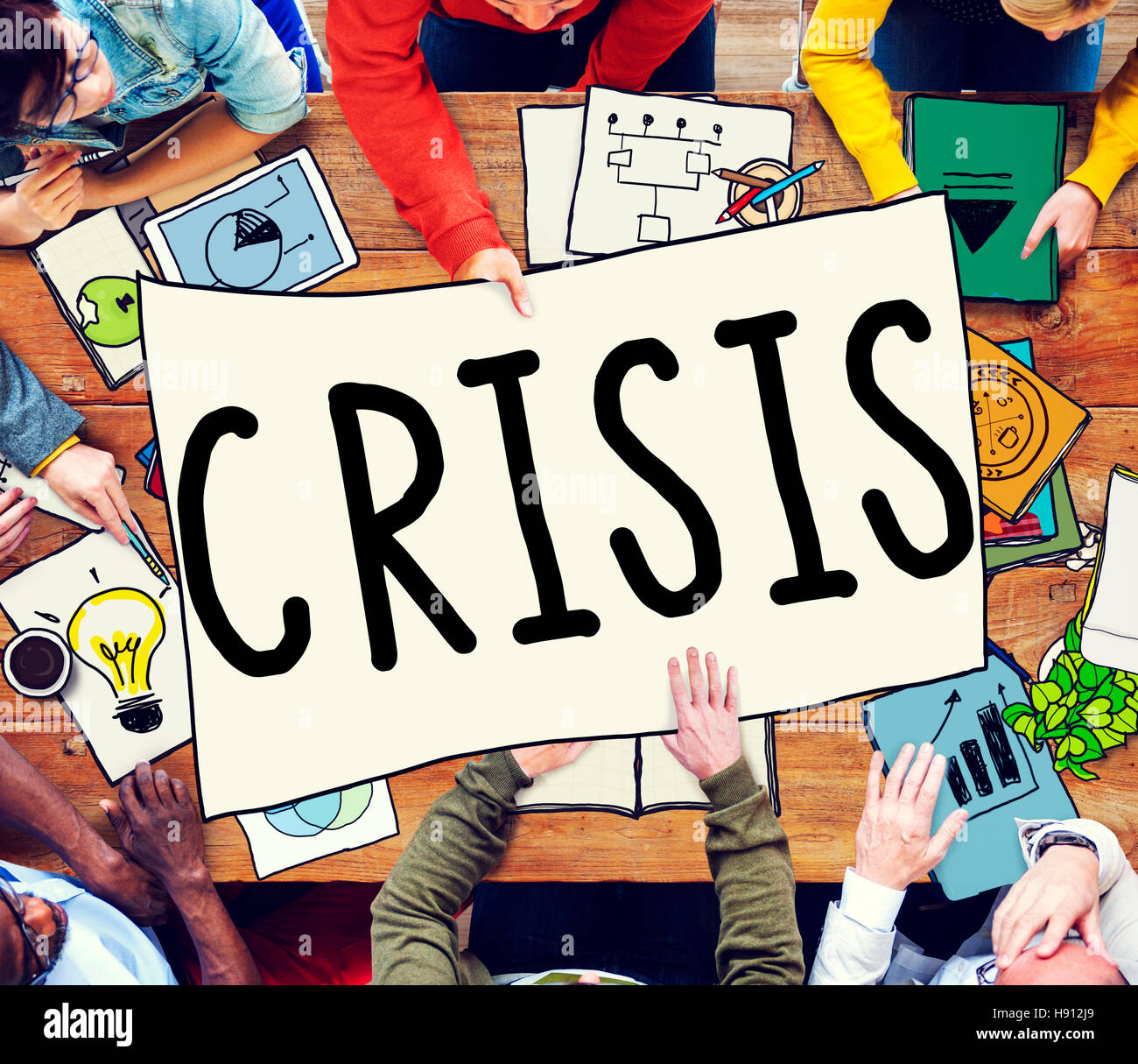 Economics Financial Crisis Risk Strategy Concept Stock Photo - Alamy