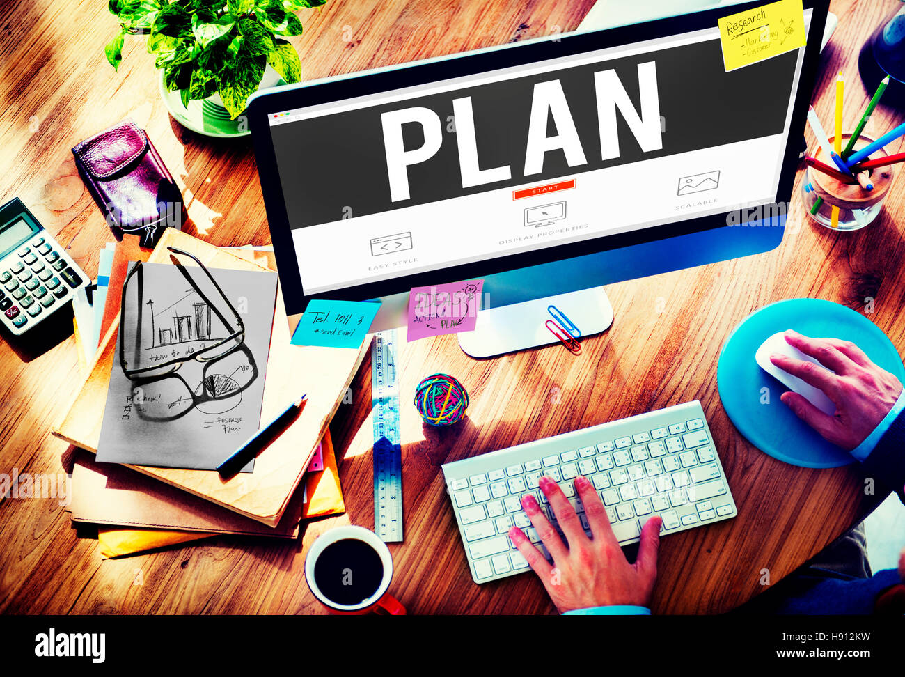 Plan Vision Planning Thinking Strategy Concept Stock Photo - Alamy