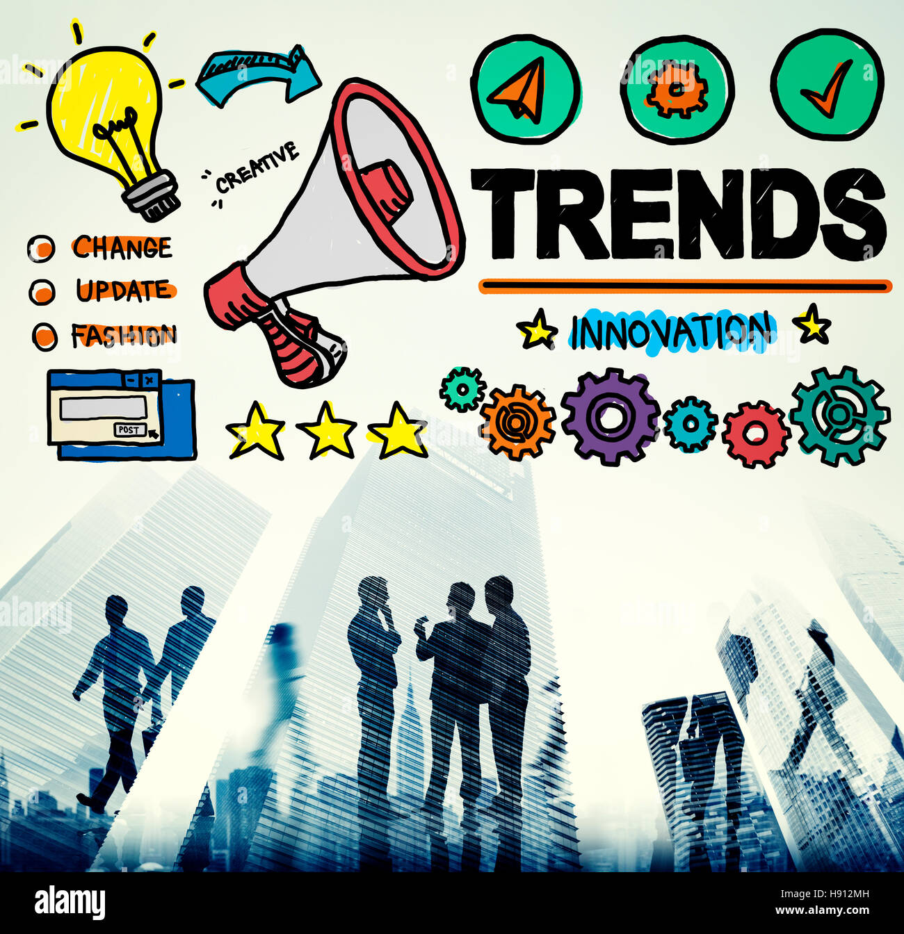 Trends Fashion Update Modern Contemporary Cocept Stock Photo - Alamy