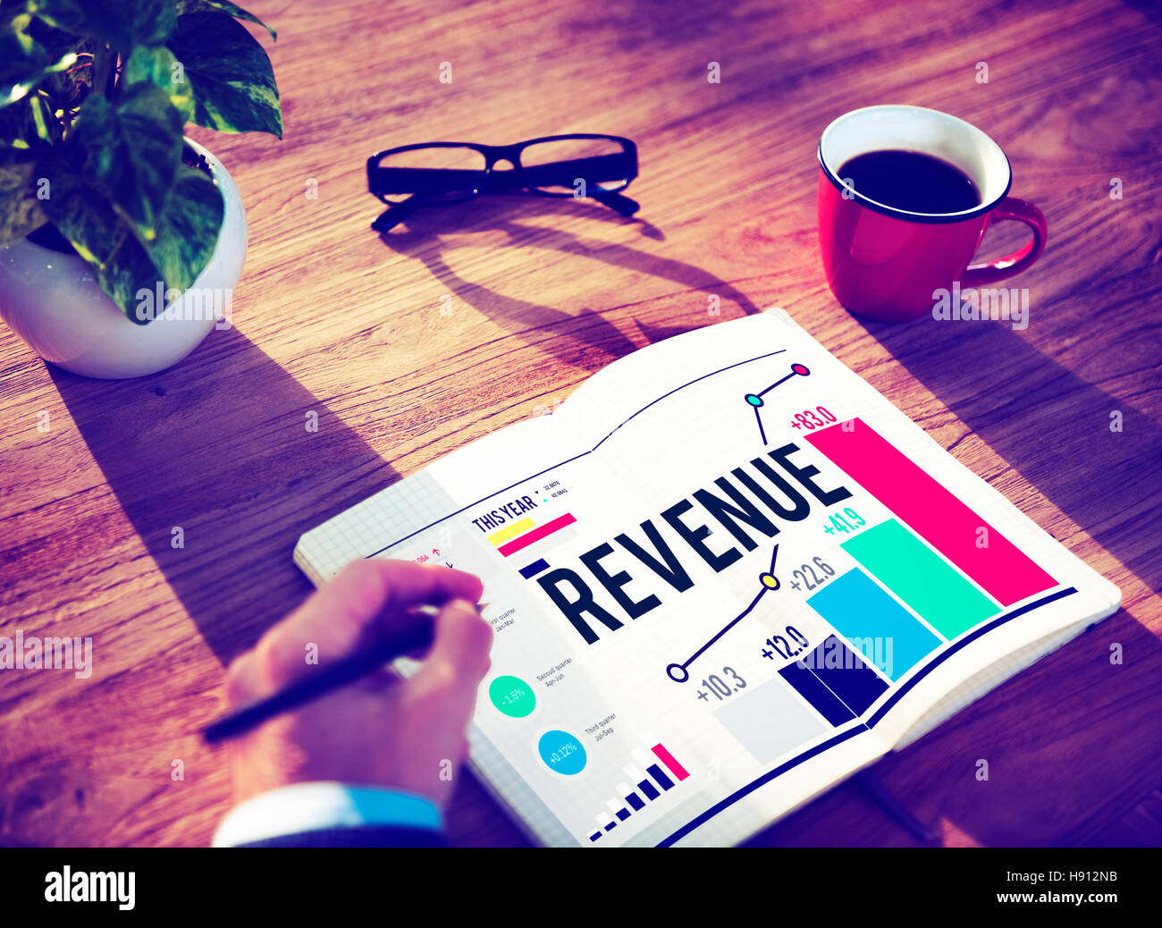 Revenue Accounting Currency Economic Concept Stock Photo - Alamy