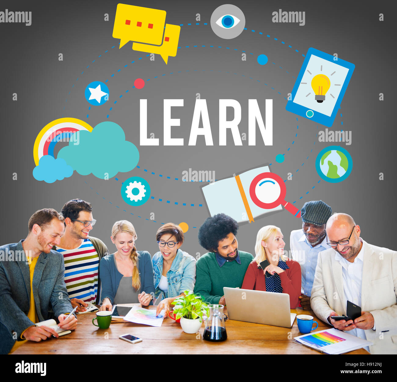 Learn Education Study Activity Knowledge Concept Stock Photo - Alamy
