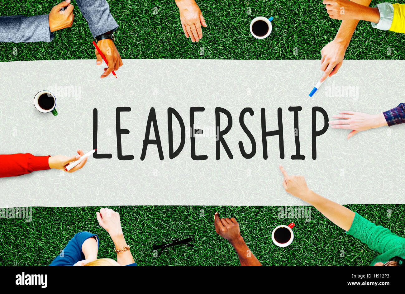 Leadership Leader Management Coaching Concept Stock Photo - Alamy