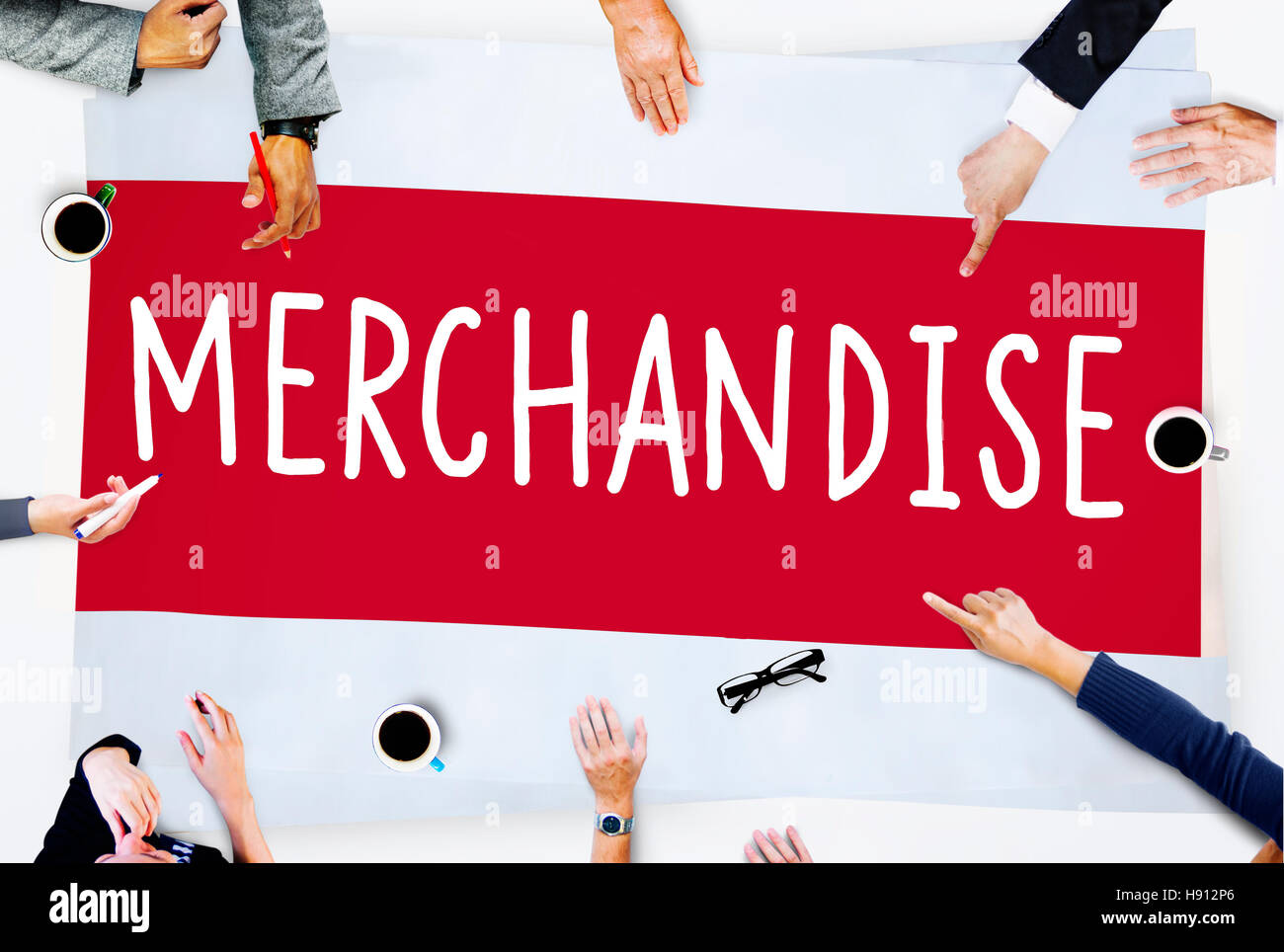 Merchandise Marketing Commercial Shopping Retail Concept Stock Photo ...