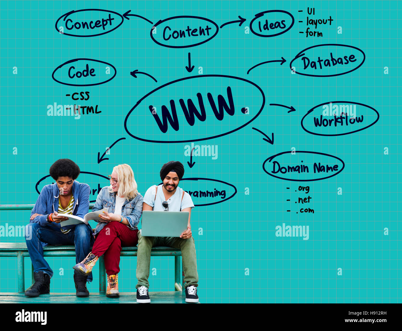 WWW Connection Data Communication Internet Concept Stock Photo - Alamy