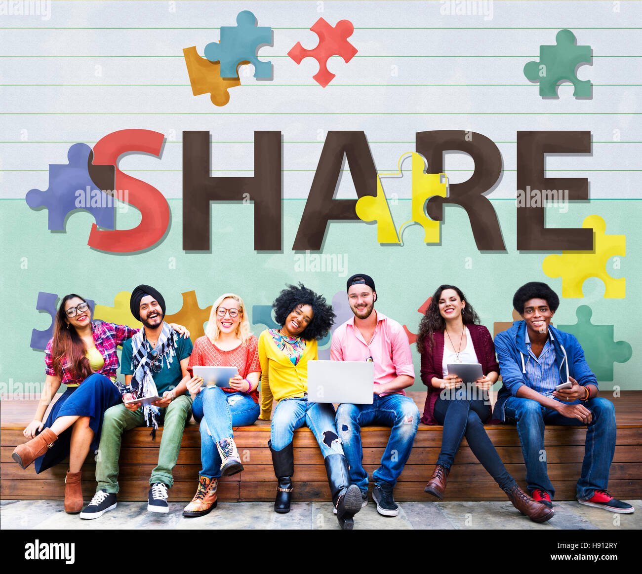 Share Distribution Exchange Communication Connection Concept Stock ...