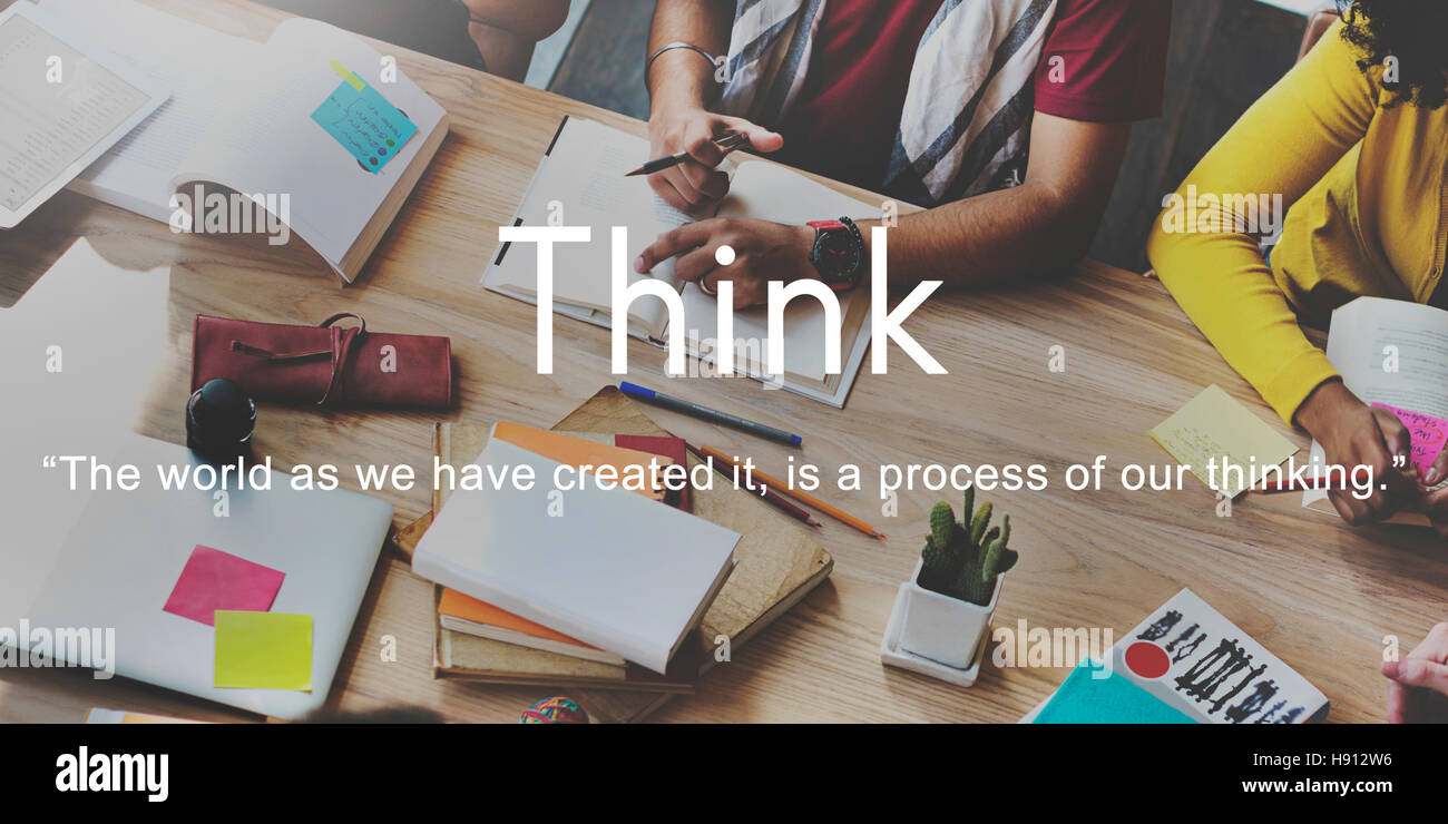 Think Ideas Creativity Strategy Visionary Planning Thinking Concept ...