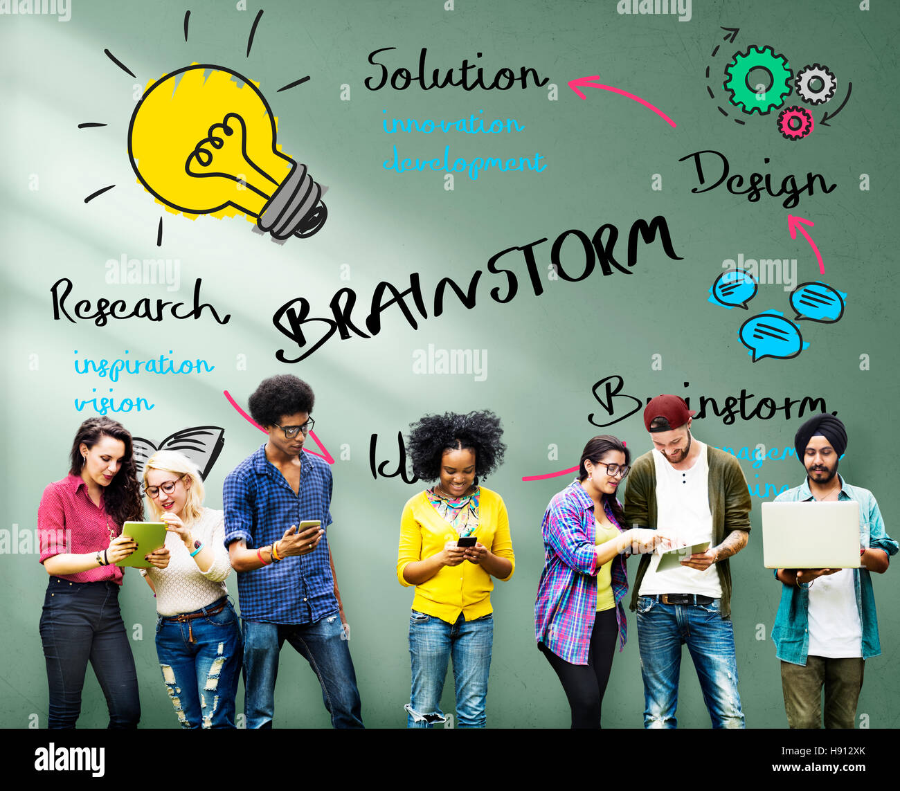 Creativity Design Process Graphics Concept Stock Photo - Alamy