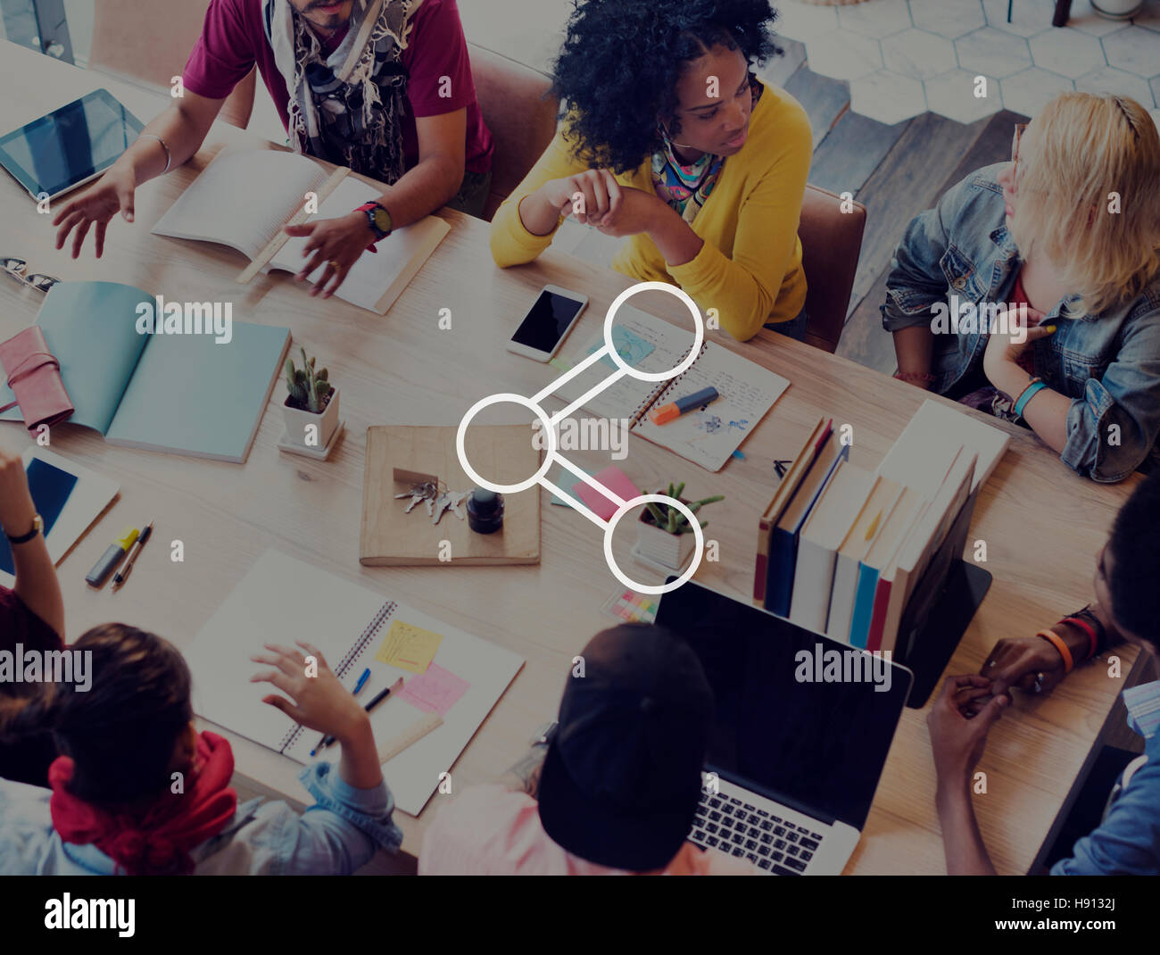 Share Connection Technology Sharing Global Communications Concept Stock ...