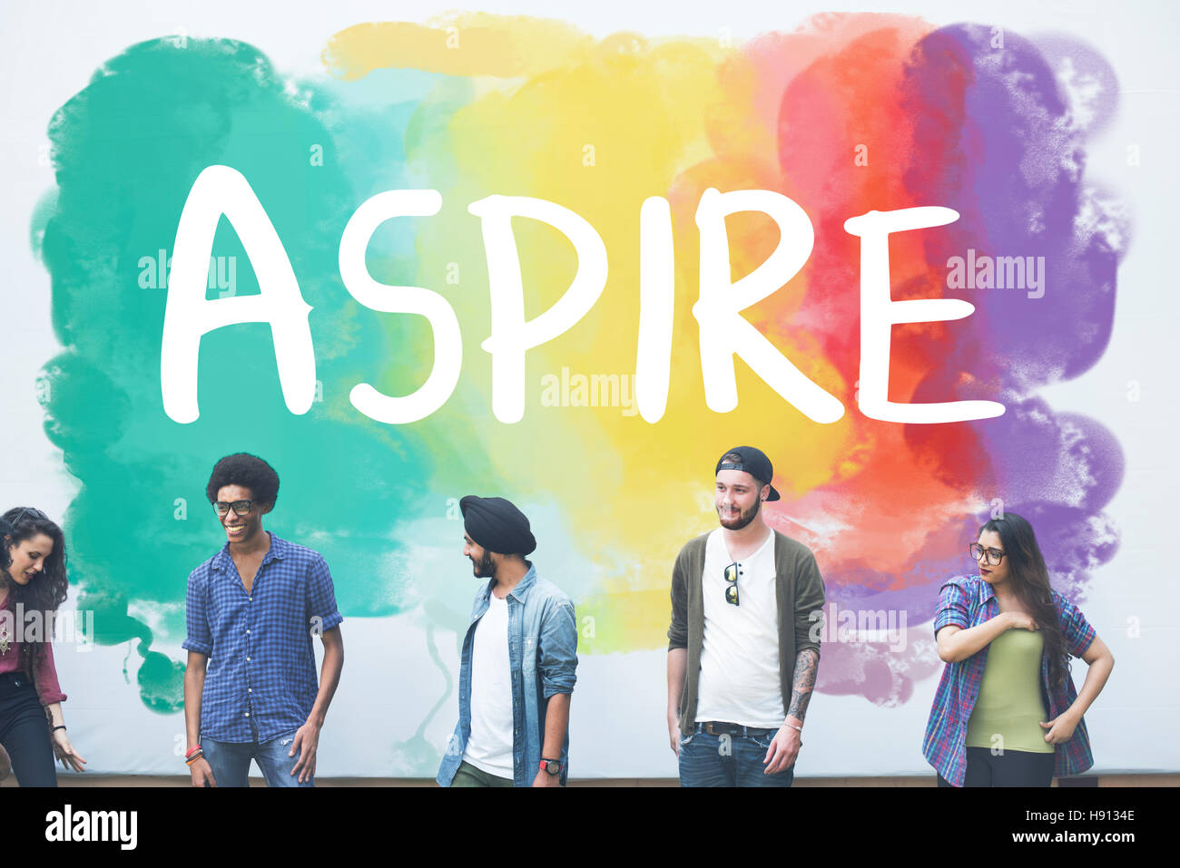 Ambition AIm Aspire Goals Motivation Aspirations Concept Stock Photo ...