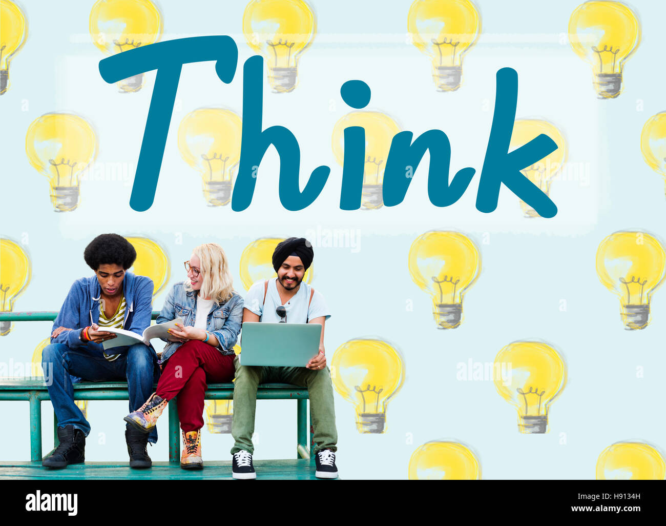 Think Thinking Thoughful Inspiration Attractive Concept Stock Photo - Alamy