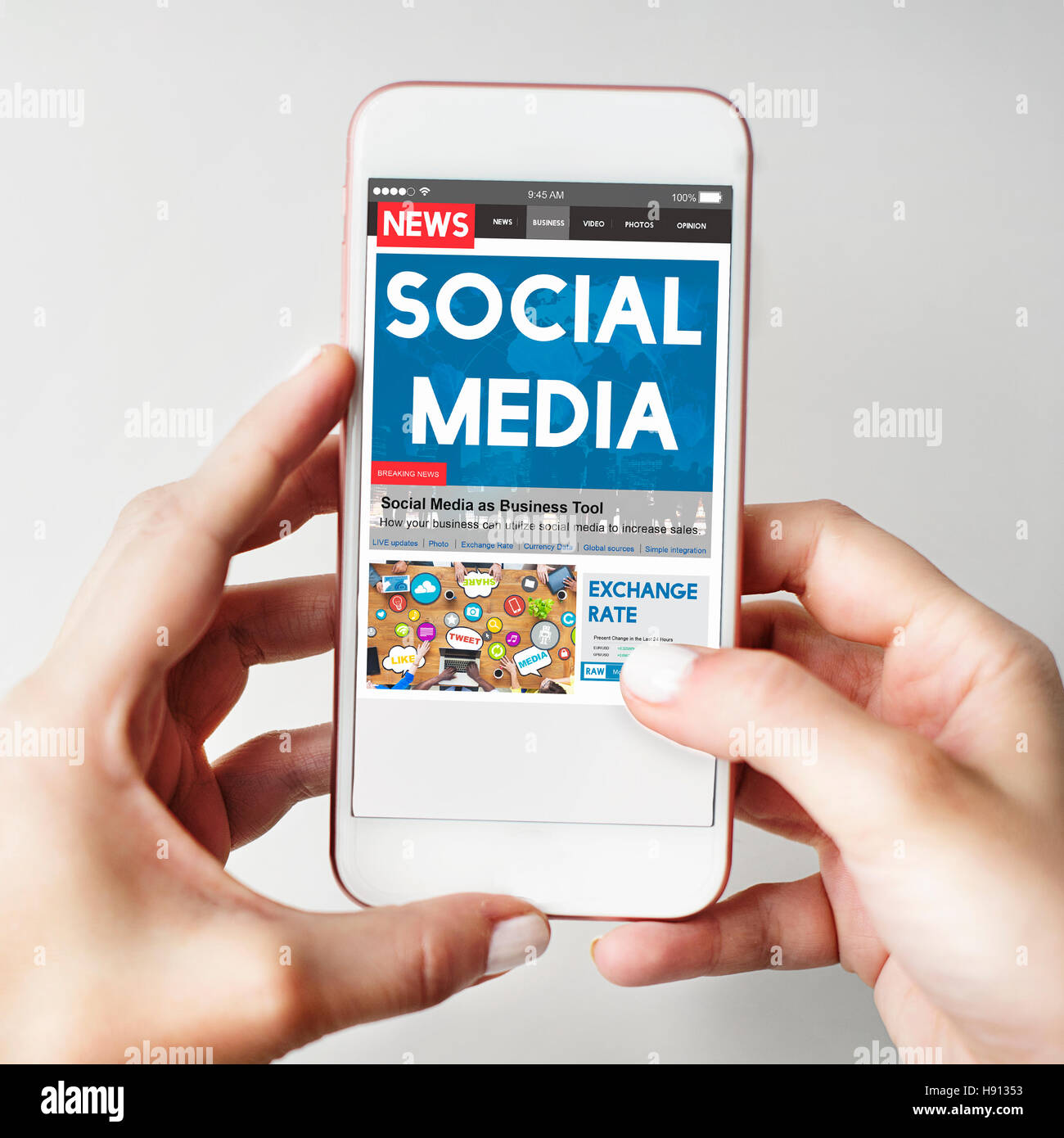 Social Media Communication Networking Online Concept Stock Photo - Alamy