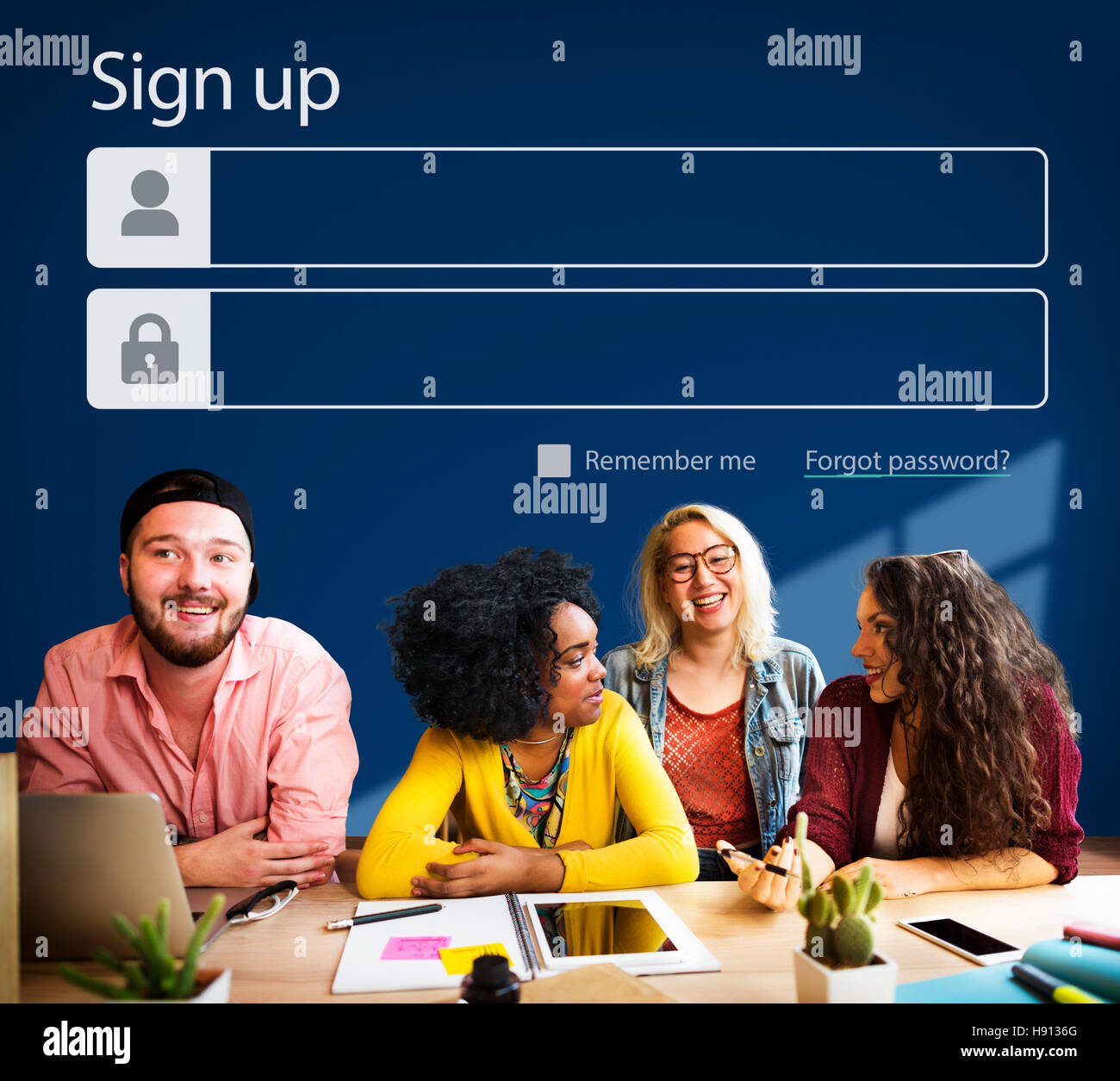 Sign up Register Account Profile Join Concept Stock Photo - Alamy
