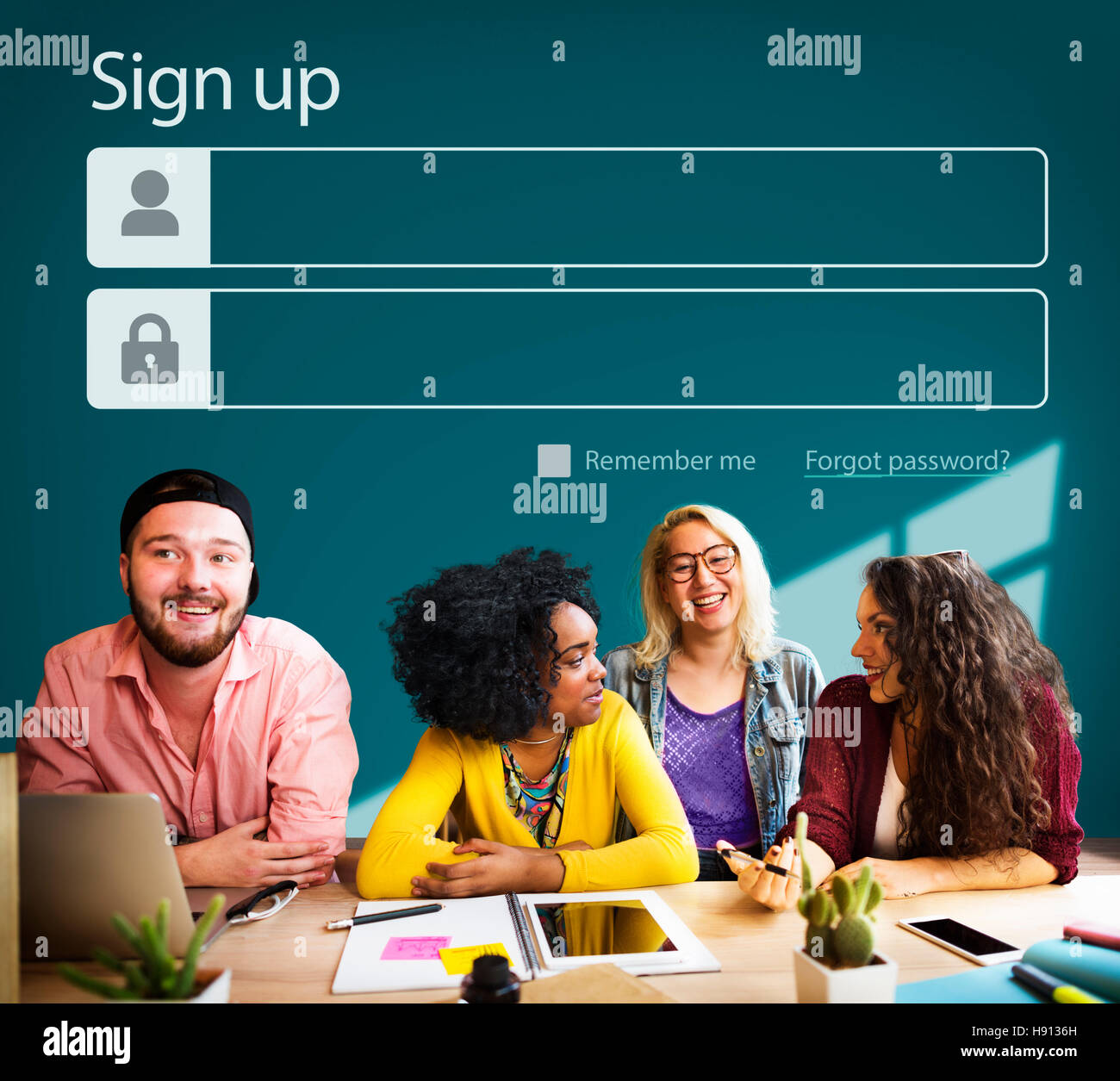 Sign up Register Account Profile Join Concept Stock Photo - Alamy