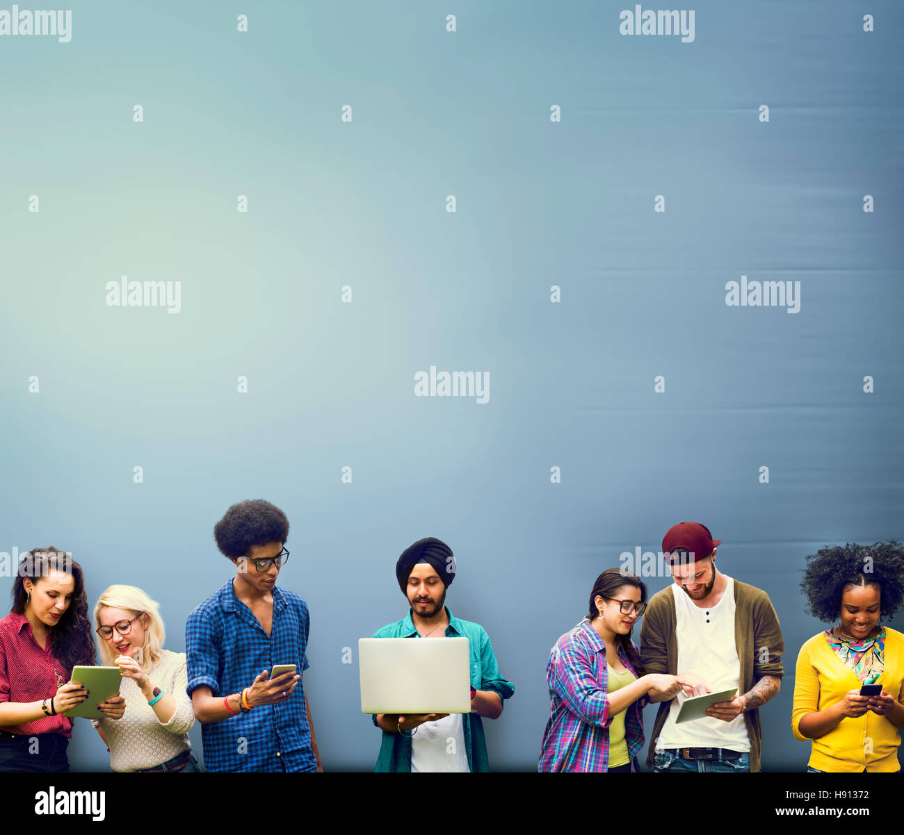 Students Learning Education Social Media Technology Stock Photo - Alamy