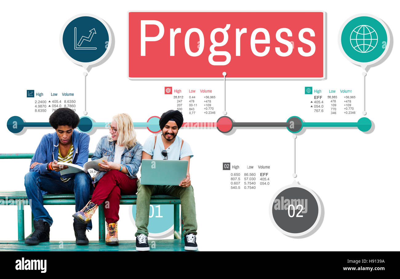 Progress Improvement Investment Mission Develoment Concept Stock Photo ...