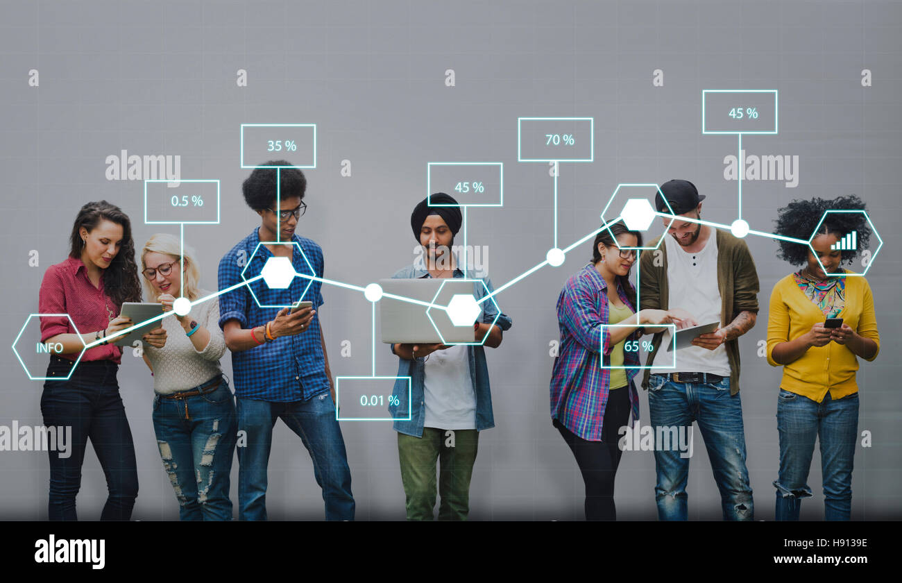 Analysis Statistic Information Percentage Economy Concept Stock Photo ...