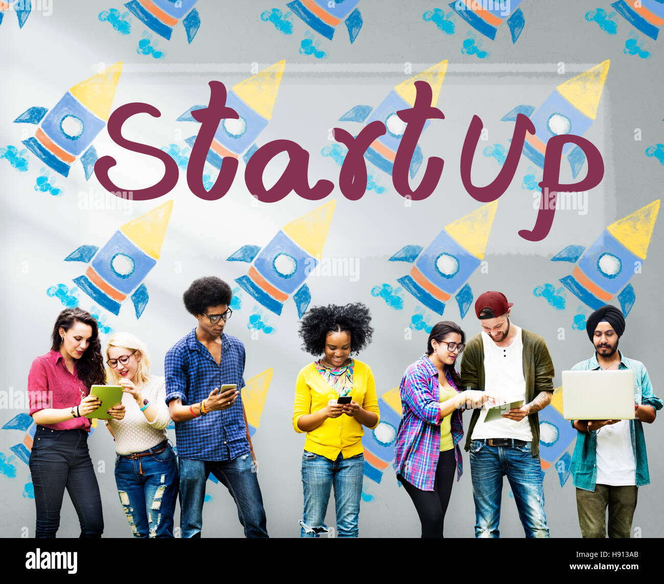 Start Up Launch Business Strategy Development Concept Stock Photo - Alamy