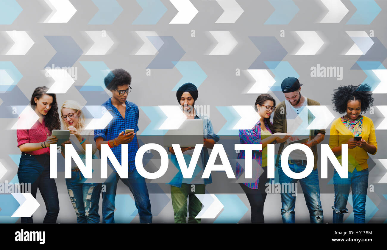 Innovation Innovate Invention Development Design Concept Stock Photo ...