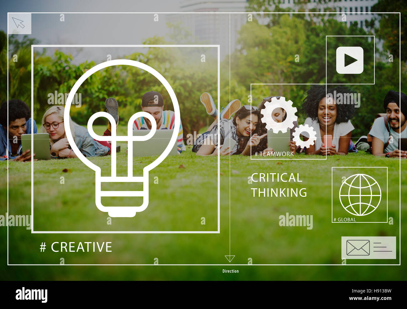 Ideas Creative Creativity Critical Thinking Inovation Concept Stock ...