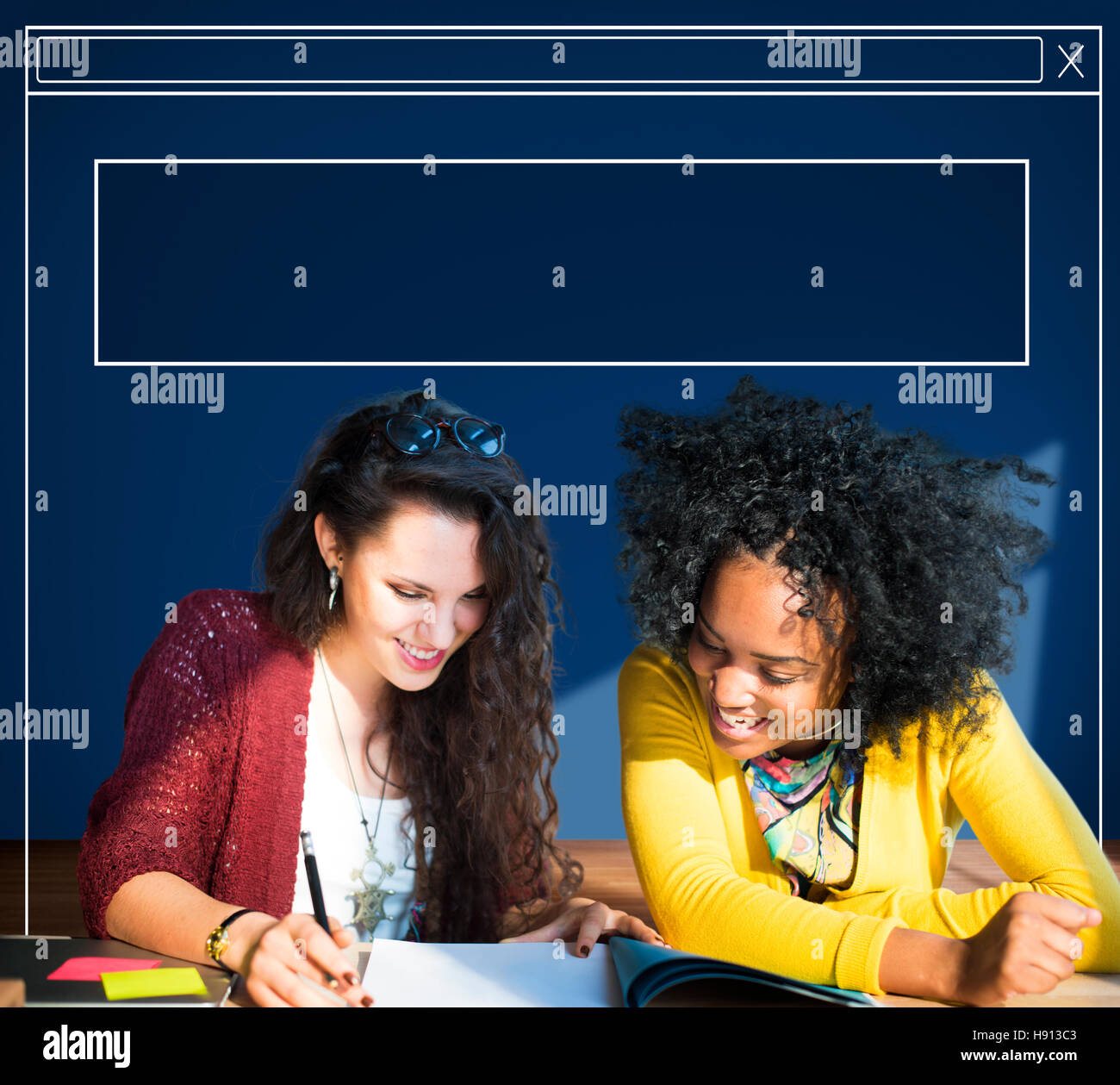 Webpage Website Homepage Browsing Box Concept Stock Photo - Alamy