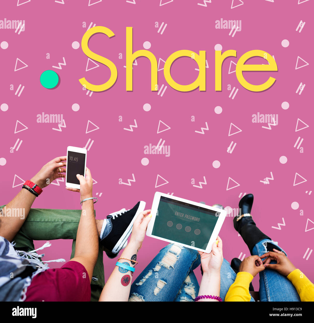 Share Sharing Ideas Graphic Concept Stock Photo - Alamy