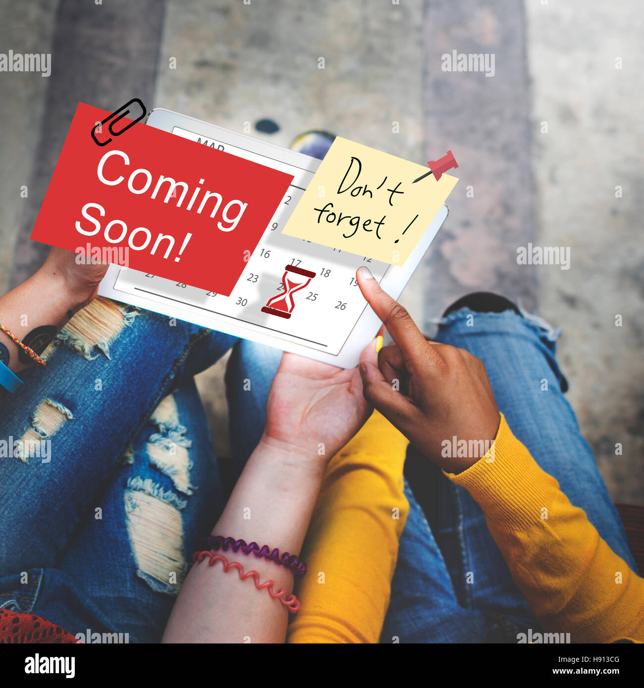 Coming Soon Advertising Annoucement Sign Concept Stock Photo - Alamy