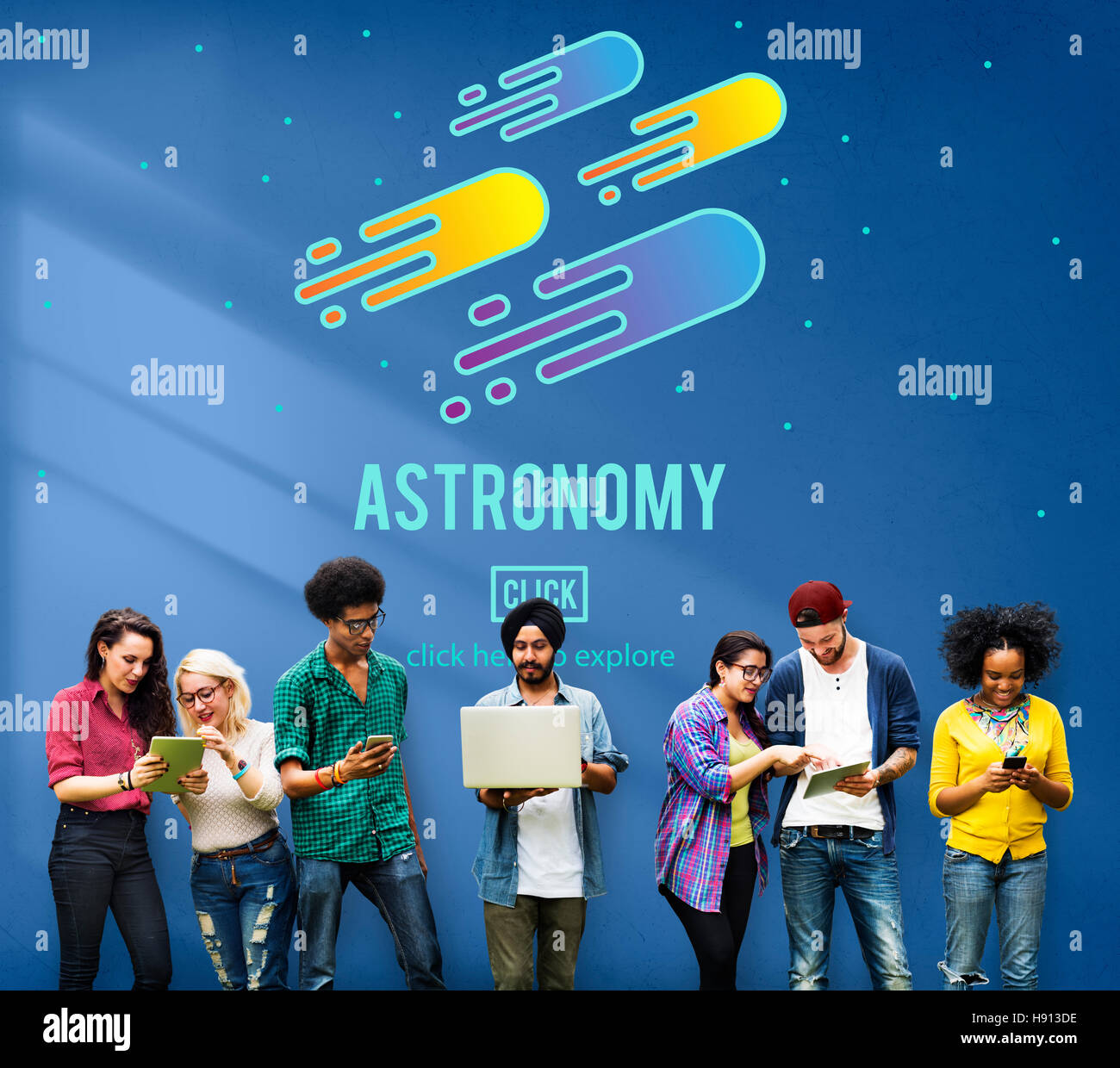 Astronomy Science Solar System Astrology Shooting Star Concept Stock ...