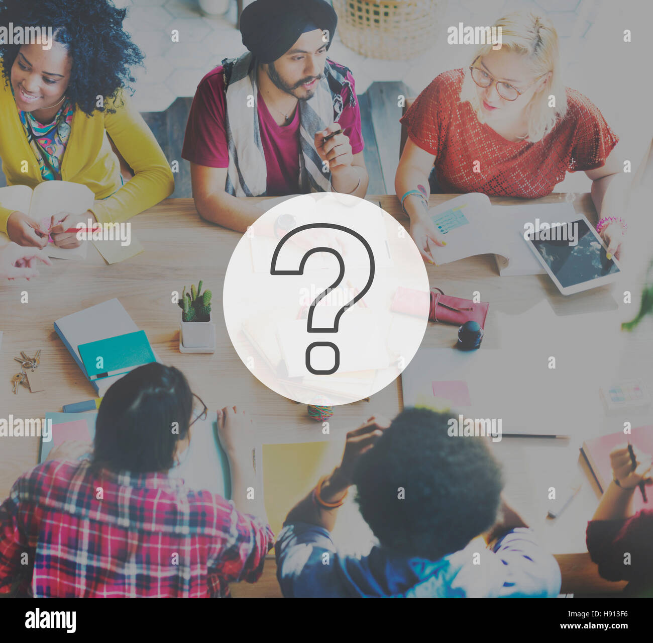 Question Mark Icon Solving Problem Solution Concept Stock Photo - Alamy