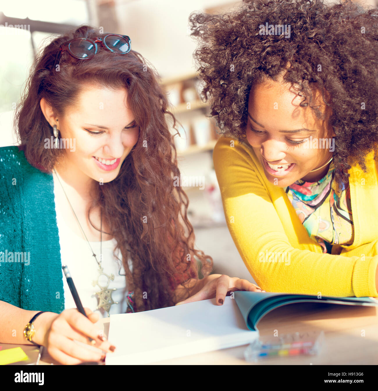 Friends Meeting Project Teamwork Discussion Concept Stock Photo - Alamy