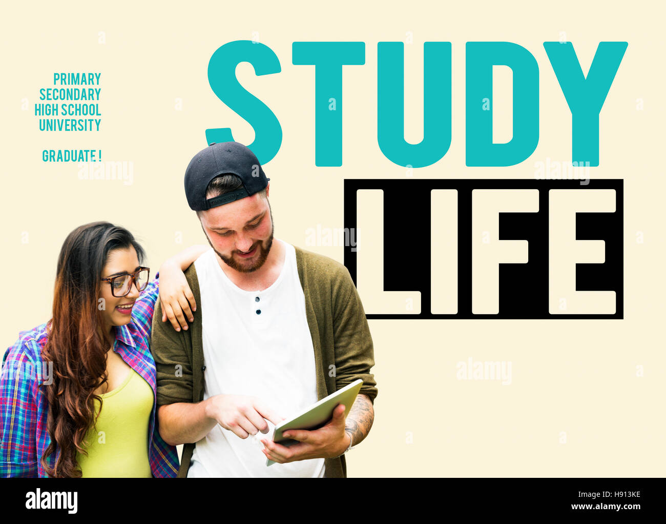 Study Life Education Friends Learning Graduate Concept Stock Photo - Alamy