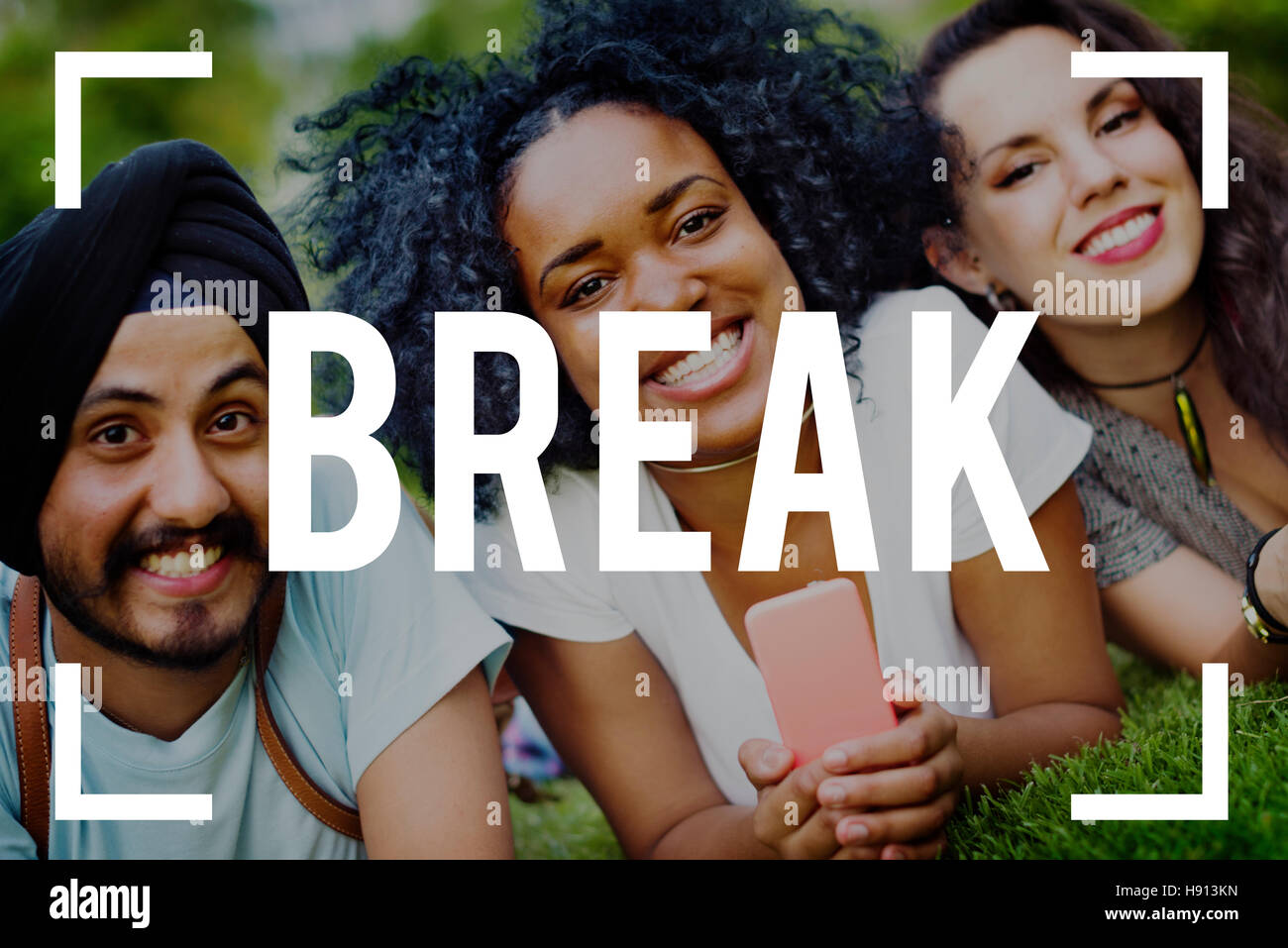 Break Time Reminder Single Word Concept Stock Photo - Alamy
