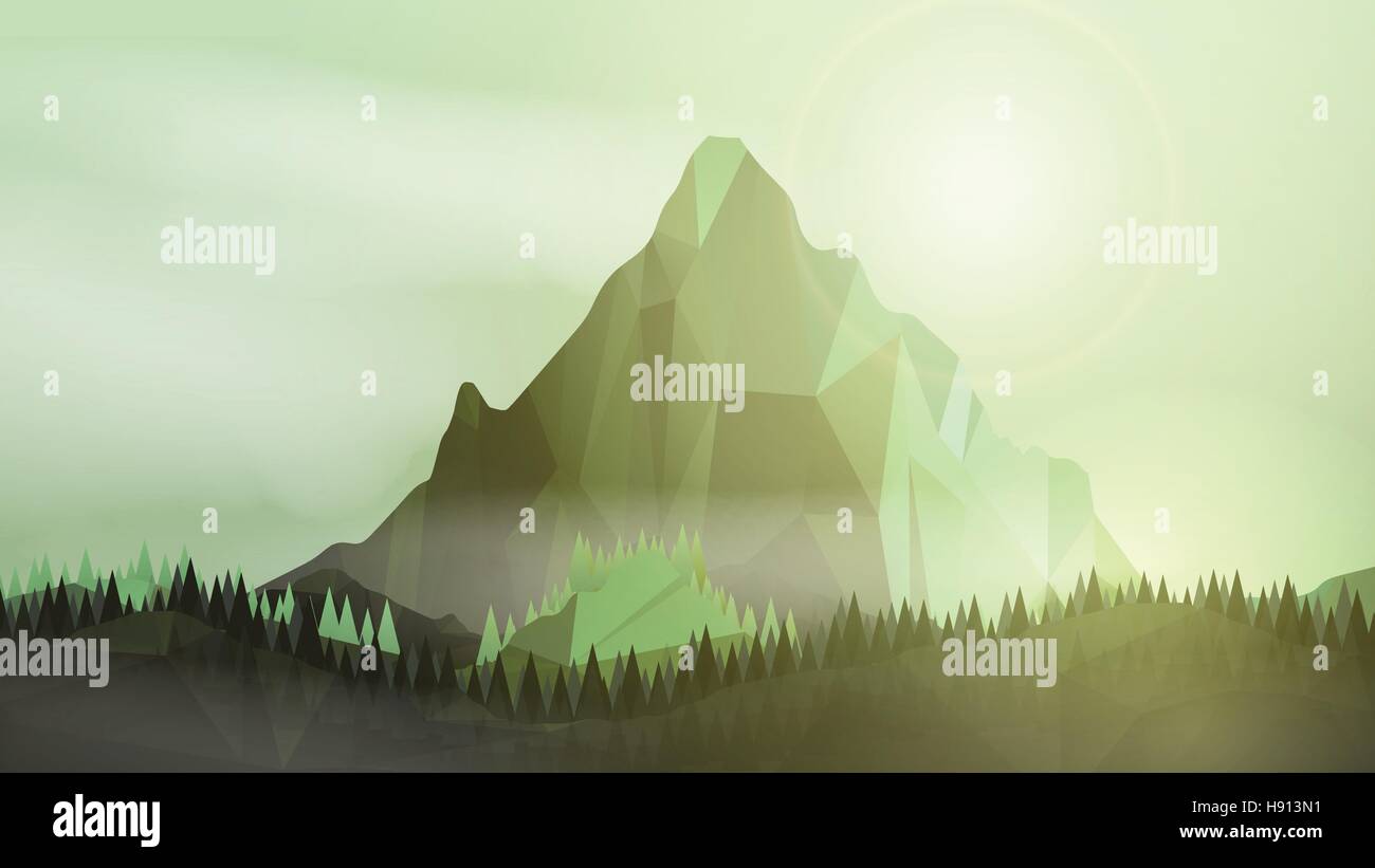 Green mounts Stock Vector Images - Alamy