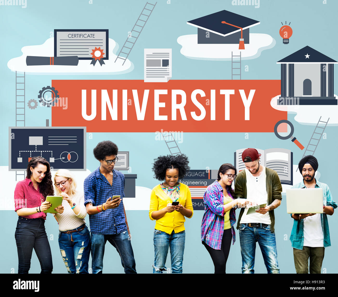 University Academic Campus College Education Concept Stock Photo - Alamy