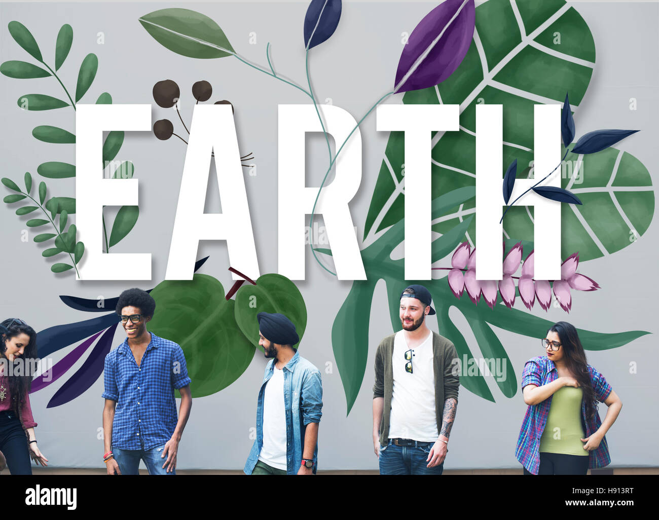 Eco Friendly Earth Day Green Environment Concept Stock Photo - Alamy