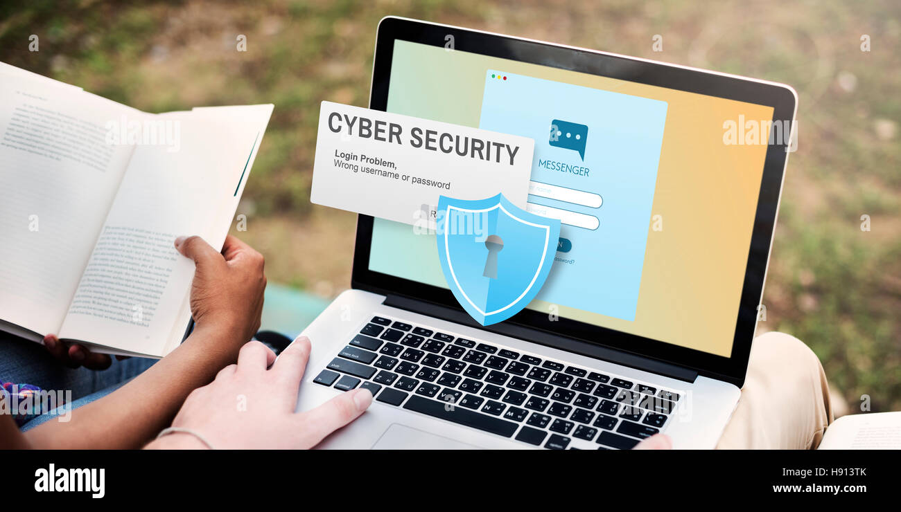 Cyber Security Firewall Privacy Concept Stock Photo - Alamy