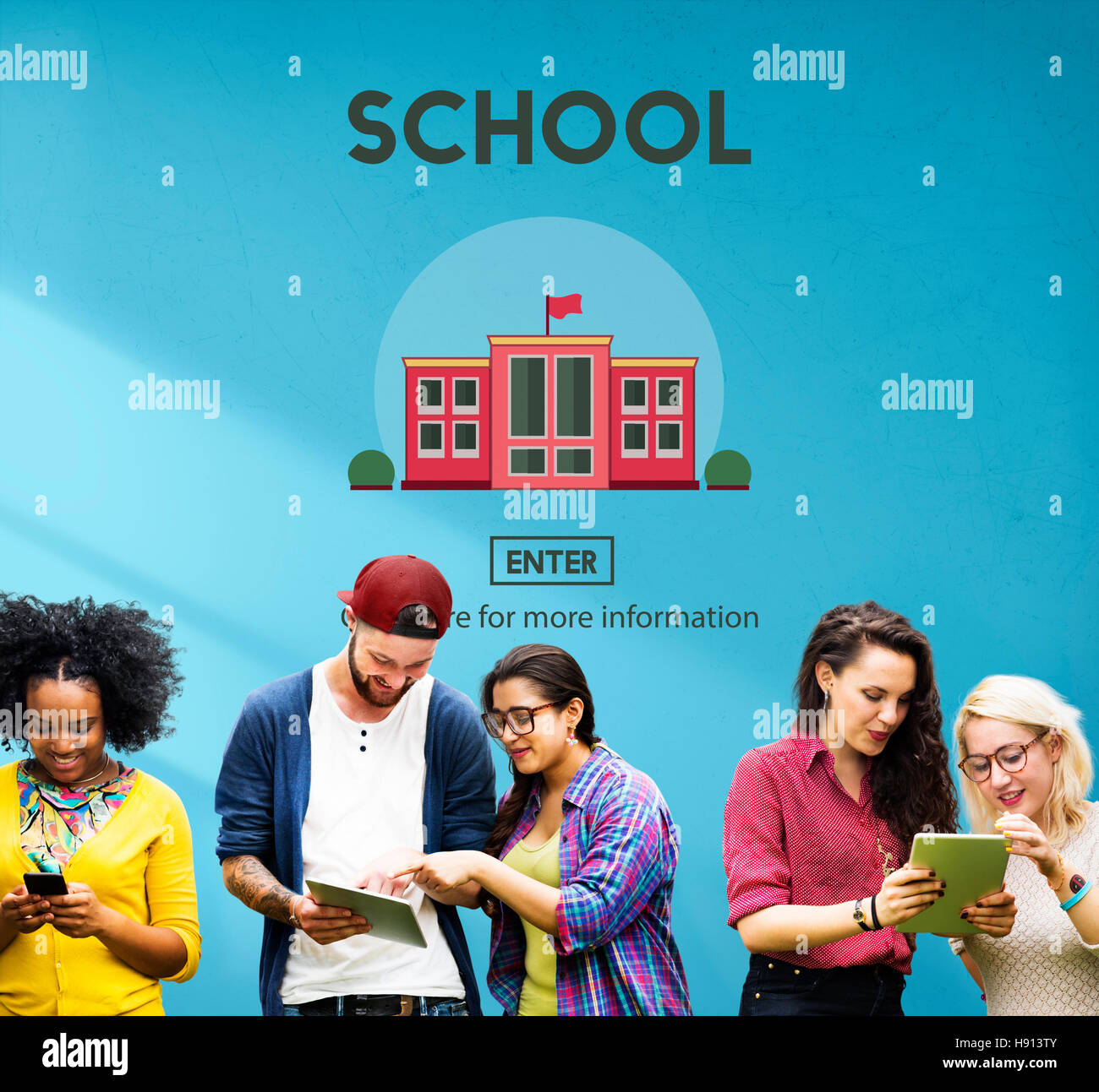 School Academy Education Graphics Concept Stock Photo - Alamy