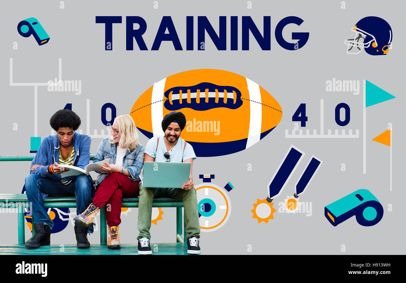 League Sport Fitness Exercise Training Teamwork Winner Concept Stock ...