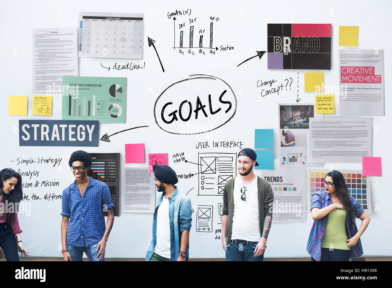 Goals Aim Inspiration Mission Target Vision Concept Stock Photo - Alamy