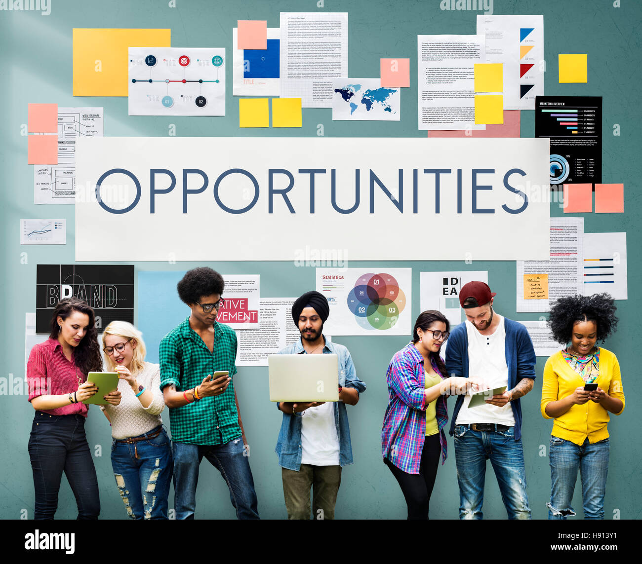 Document Marketing Strategy Business Concept Stock Photo - Alamy