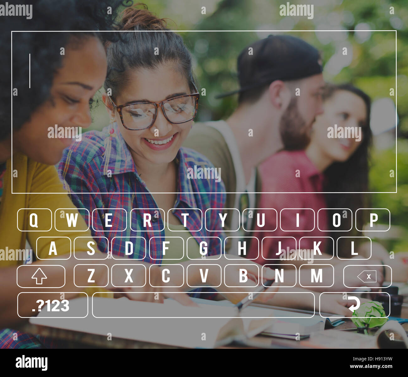 Keypad Keyboard Computer Interface Button Concept Stock Photo - Alamy