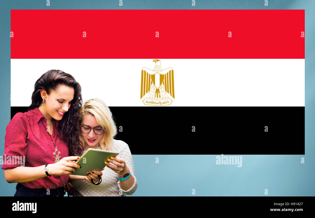 Egypt Flag Country Nationality Liberty Concept Stock Photo - Alamy