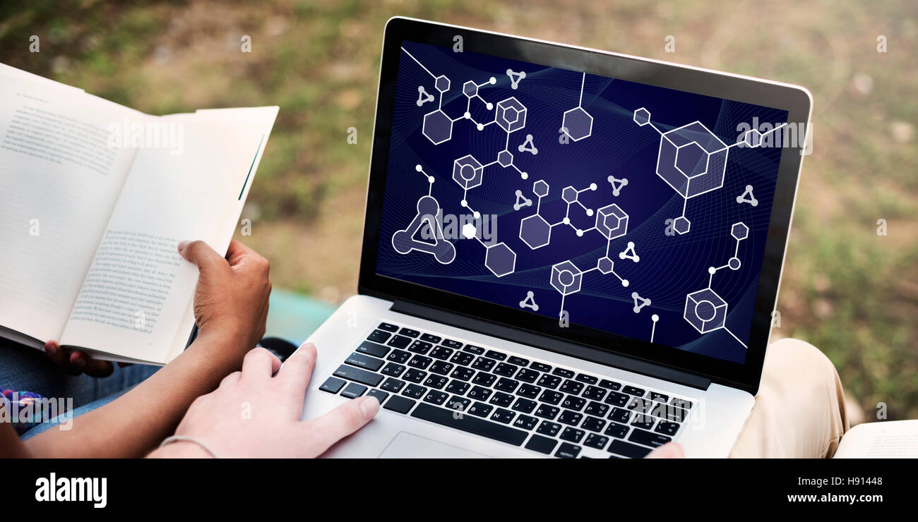 Molecular Structure Chemistry Science Experiment Concept Stock Photo ...