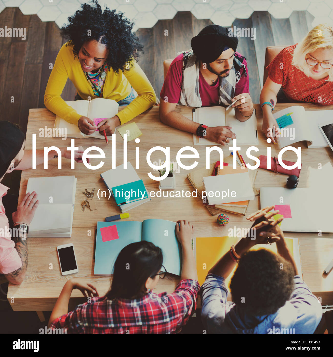 Intelligentsia Highly Educated Literate Knowledge Concept Stock Photo ...