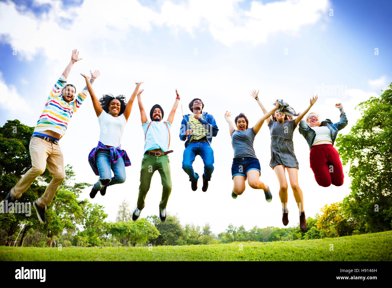 Bonding Community Friends Team Togetherness Unity Concept Stock Photo ...