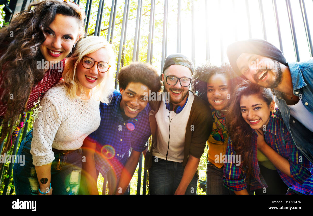 Bonding Community Friends Team Togetherness Unity Concept Stock Photo ...