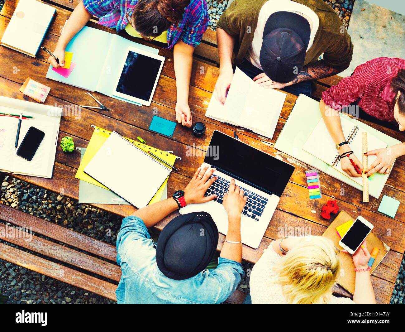 Colleagues Connection Student Relationship Team Concept Stock Photo - Alamy