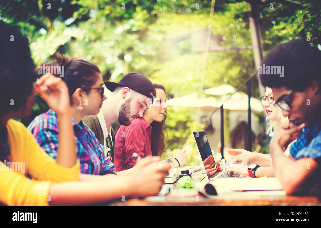 College Communication Education Planning Studying Concept Stock Photo ...